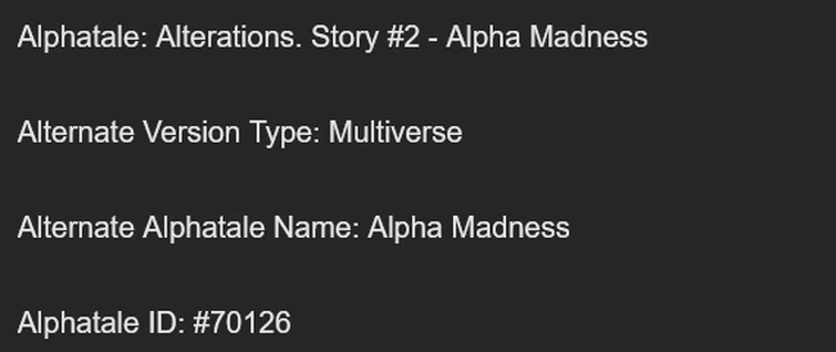 Discuss Everything About Alphatale Wiki | Fandom