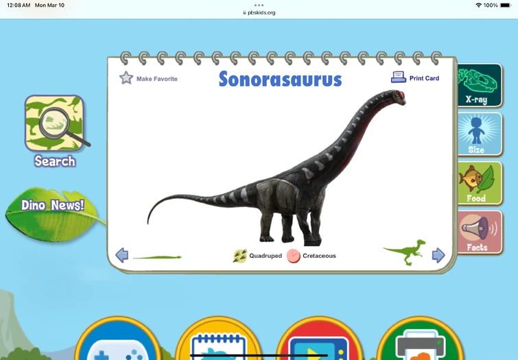 Dinosaur Train Field Guide Sonorasaurus | Fandom