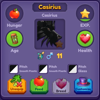 Trading/selling 1 mut pure pitch casirius! | Fandom