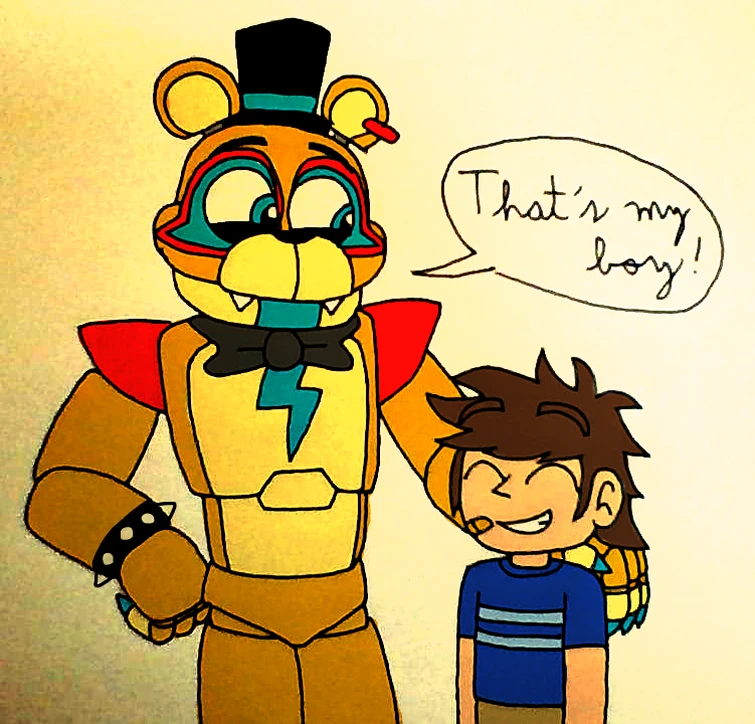 I also drew Glamrock Freddy and Gregory! 🐻💕👦 | Fandom