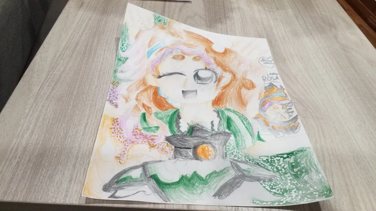 Rosaie (Rosetta) Fully Colored Drawing (Sorry for no posts in days ...