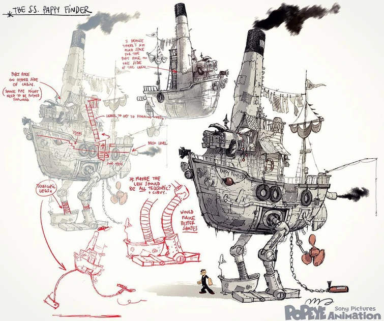 Popeye Concept art (part 3) | Fandom