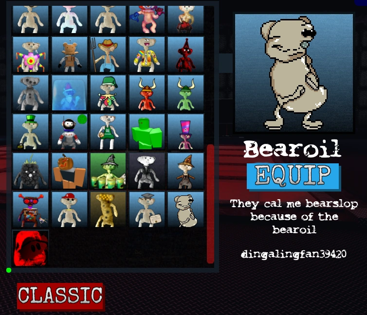 weird secret bear skin | Fandom