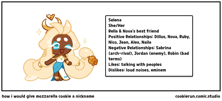 how i would give mozzarella cookie a nickname n personality (fanon) | Fandom