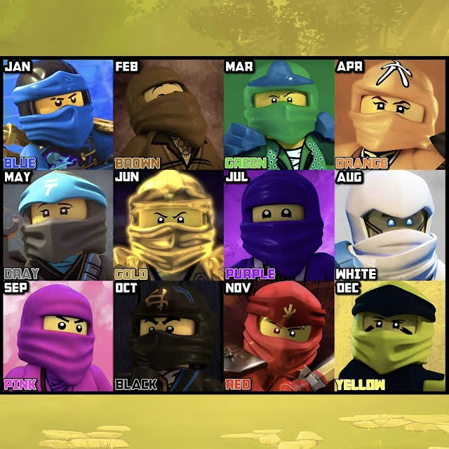 Your birth month determines your ninja colour | Fandom