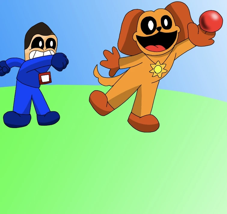 HappyBuddy and SunnyDog (DogDay) playing fetch! | Fandom