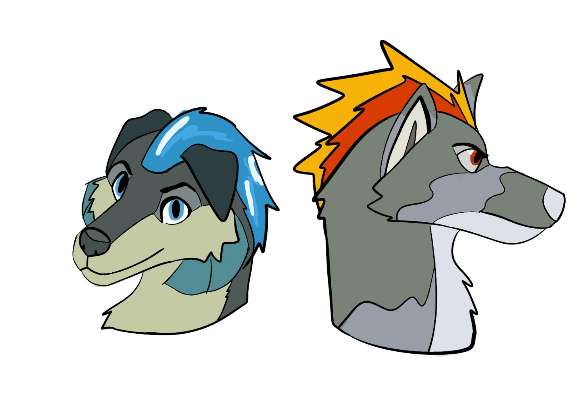 100x100 Wolf Avatars