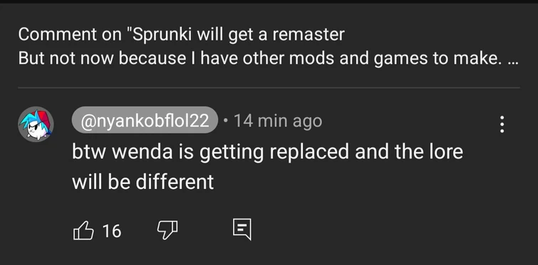 Sprunki has been confirmed to be getting a remaster by Nyanko himself ...