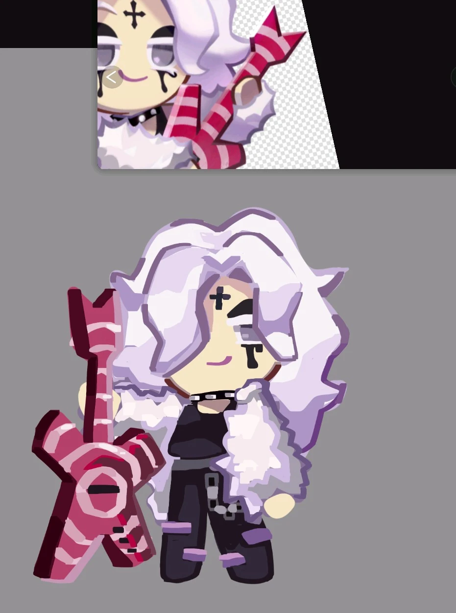 Tried painting rockstar using the colorblocking technique | Fandom