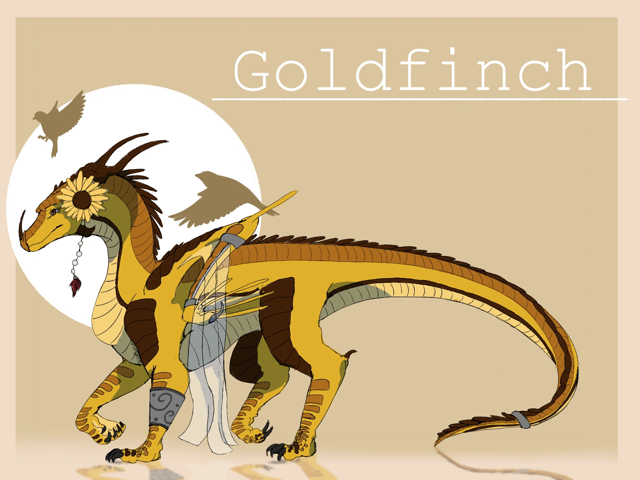 Finally made my oc, Goldfinch, a reference | Fandom