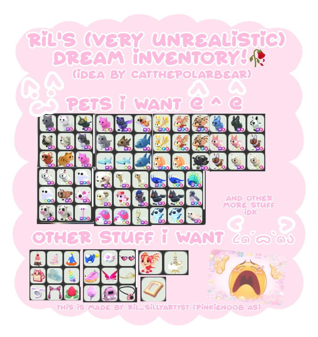 Ril's (very unrealistic) dream inventory! 🥀 | Fandom