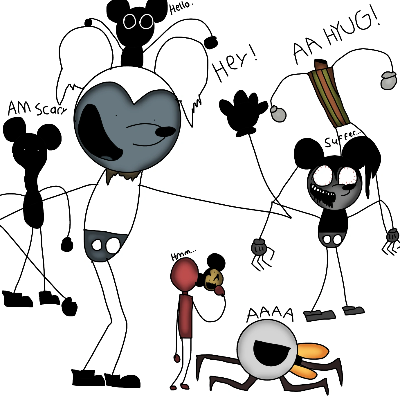 Some fnati radiance characters | Fandom