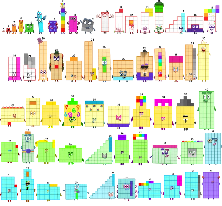 Numberblocks Zero to Sixty (The amount of seconds and minutes) | Fandom