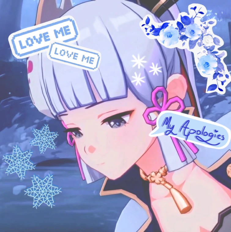 Ayaka + Kazuha aesthetic pfps by me! :D | Fandom