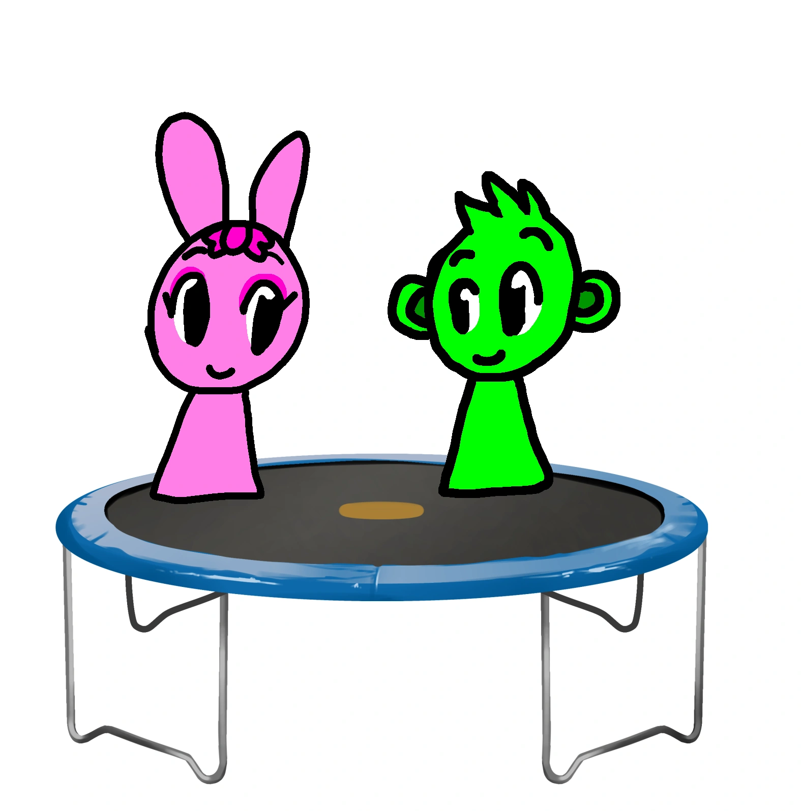 Pinki and Grass on a trampoline | Fandom