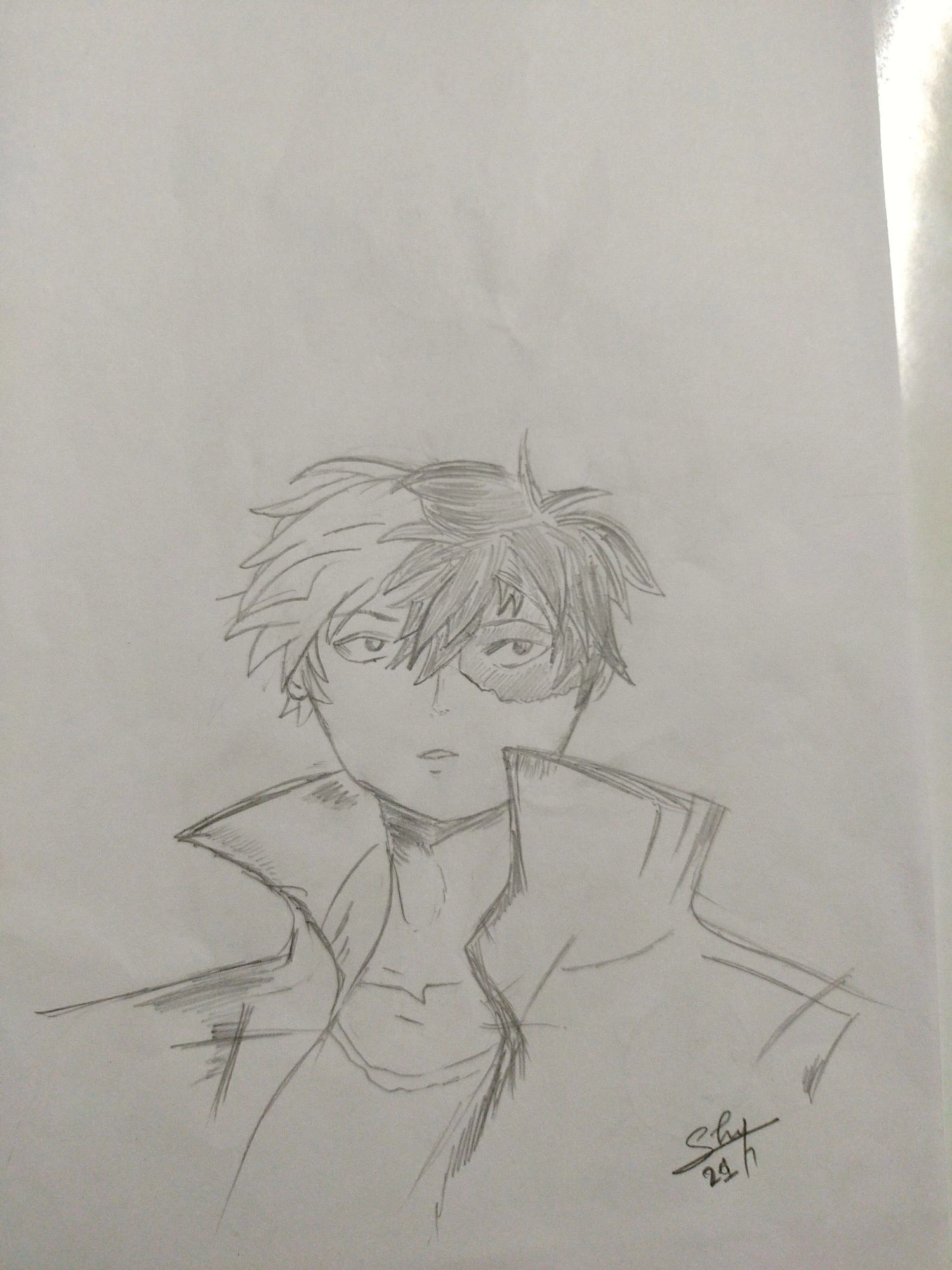 Which one of my first drawn shoto sketches is better than the other ...