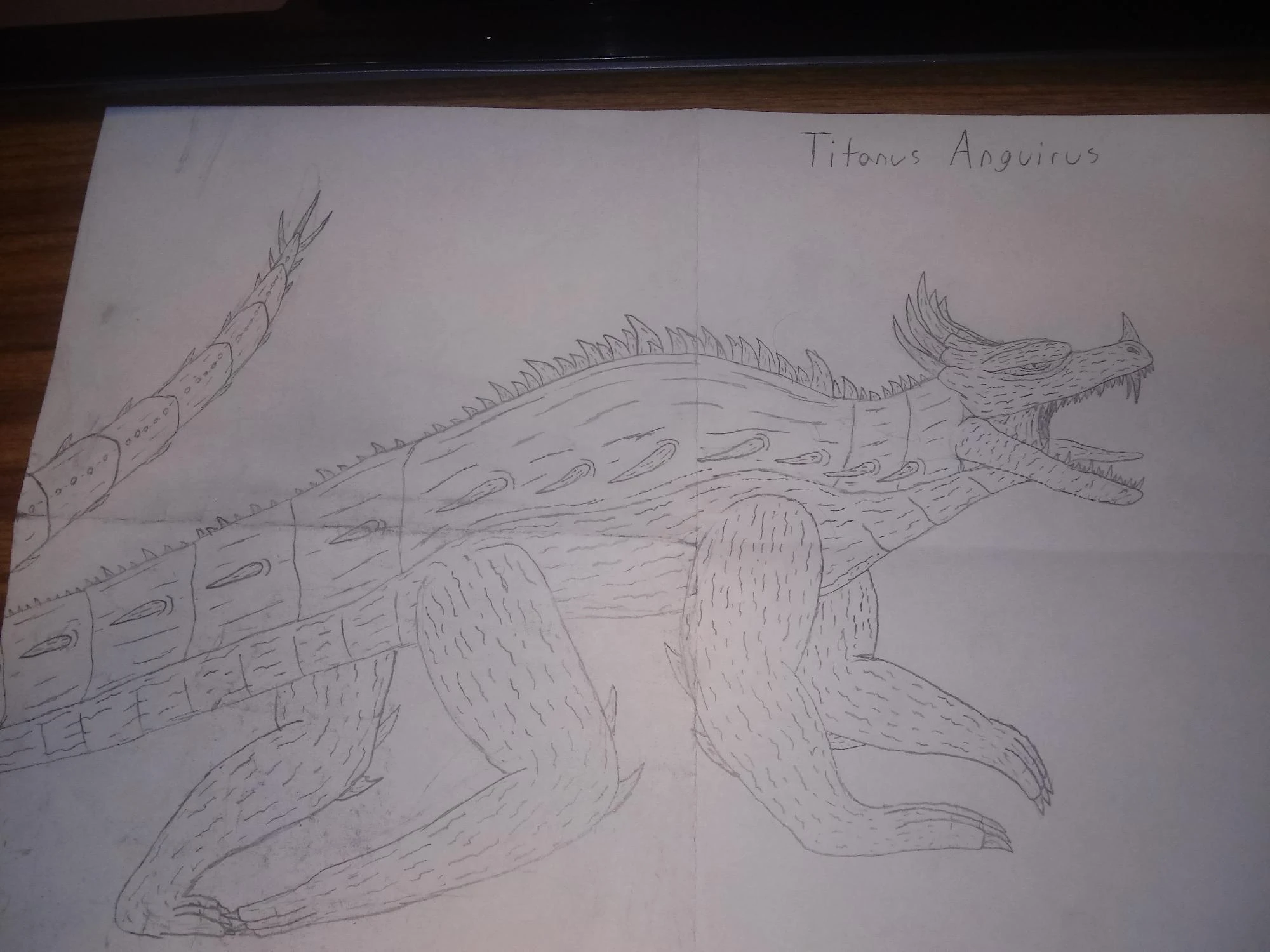 Titanus Anguirus Drawing | Fandom