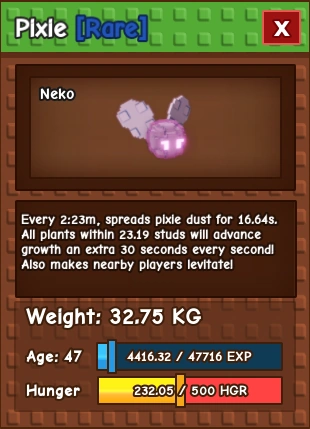 TRADING HUGE PIXIE (6.32KG BASE) | Fandom