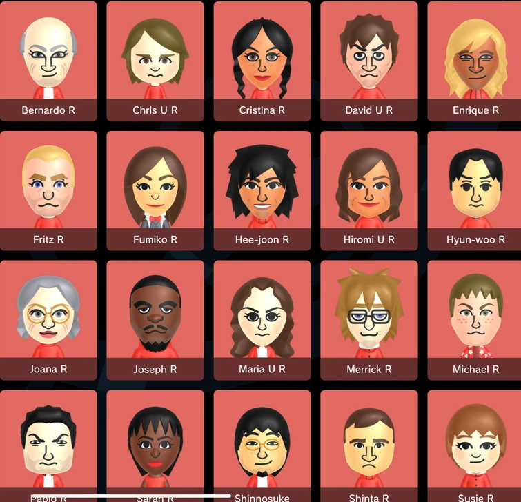 So, I redesigned every Mii in Red | Fandom