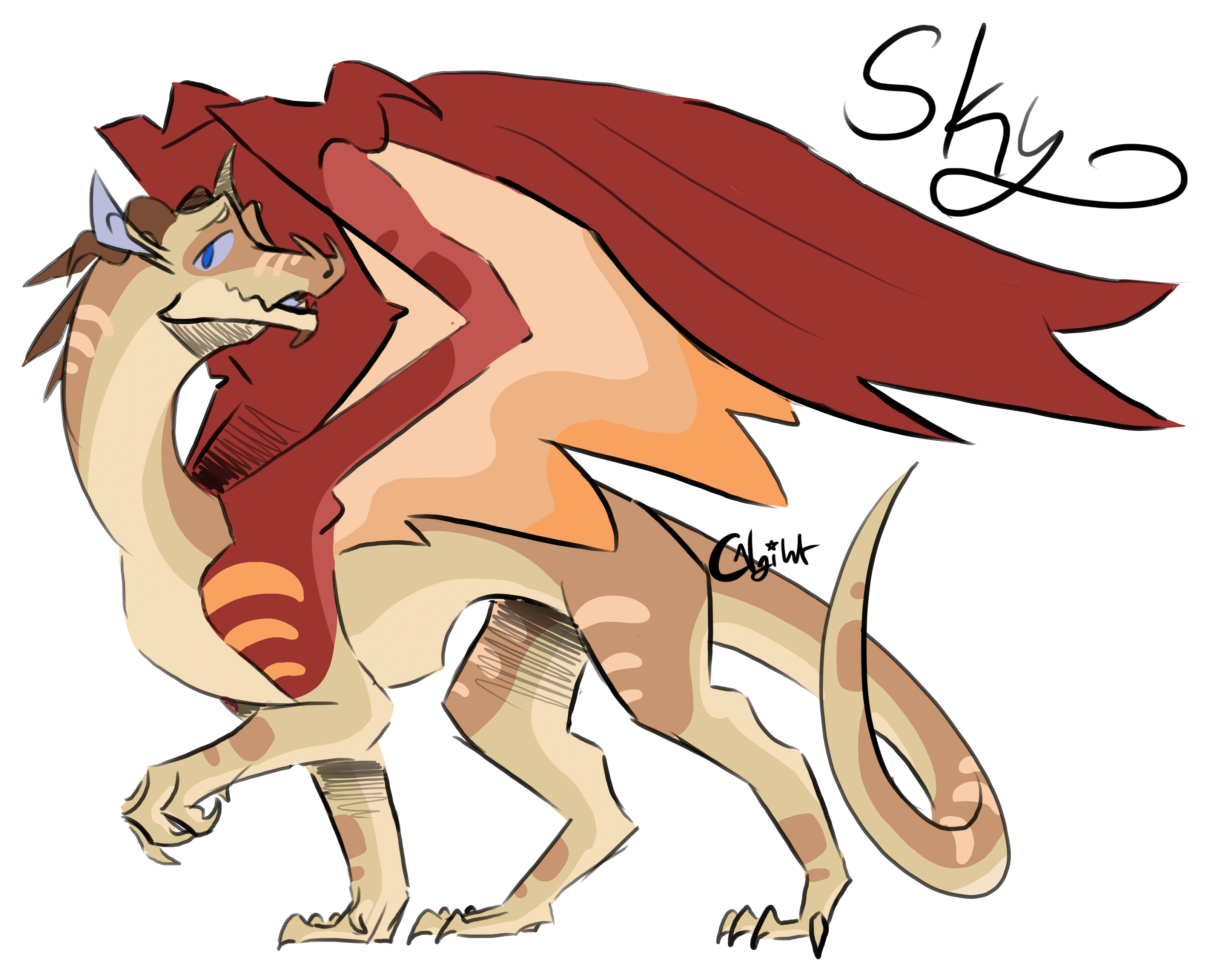 Canon Character Refs Revamped Day 17, Sky | Fandom