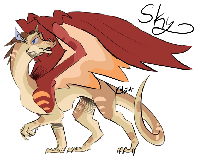Canon Character Refs Revamped Day 17, Sky | Fandom