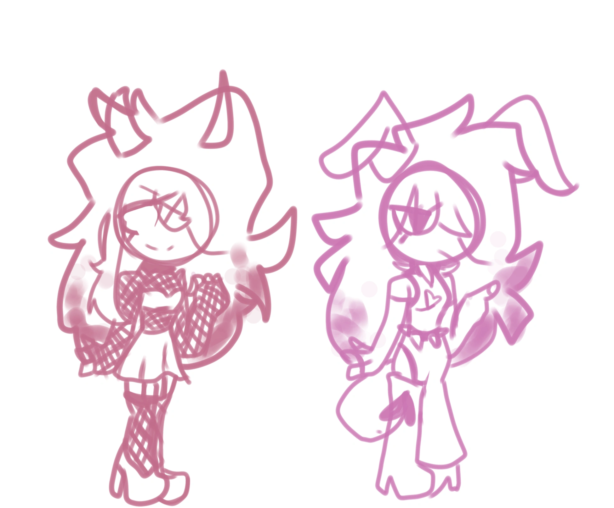 Sketching 2 of my ocs | Fandom