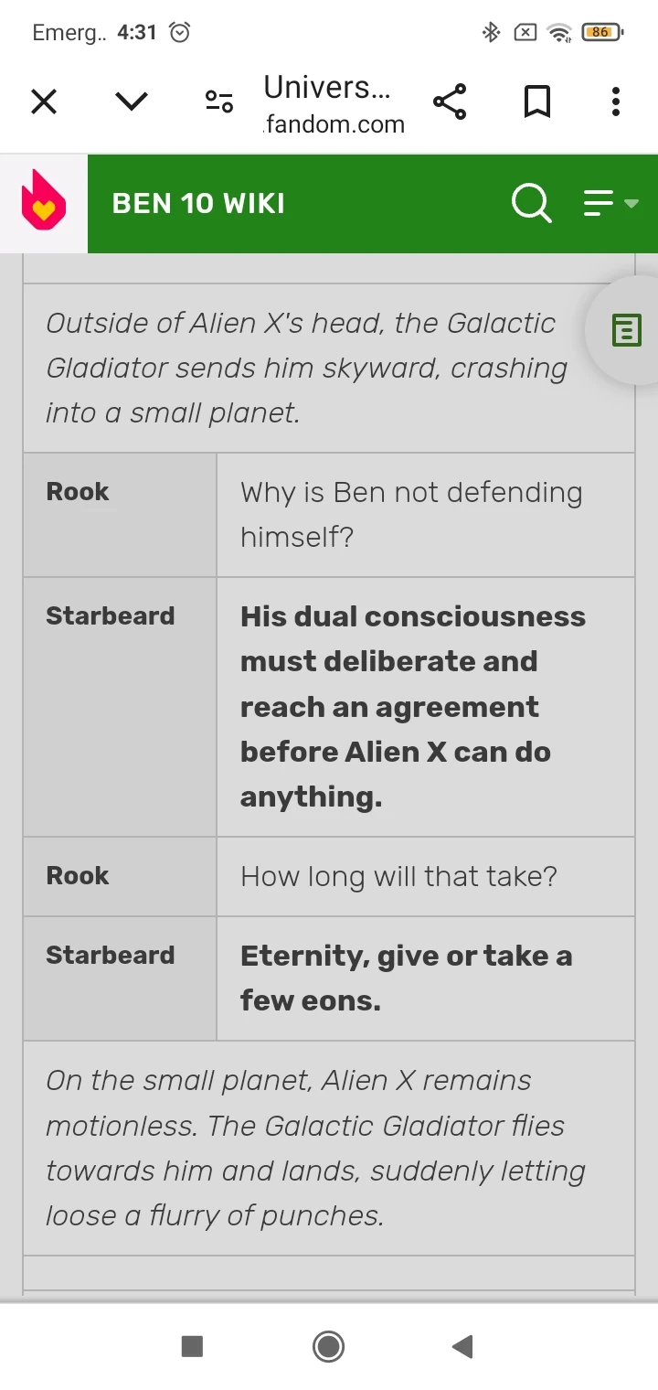 A QUESTION ABOUT SERENA AND BELLICUS | Fandom