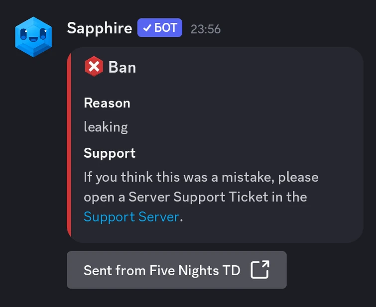 Should i try getting myself unbanned from fntd discord server? | Fandom