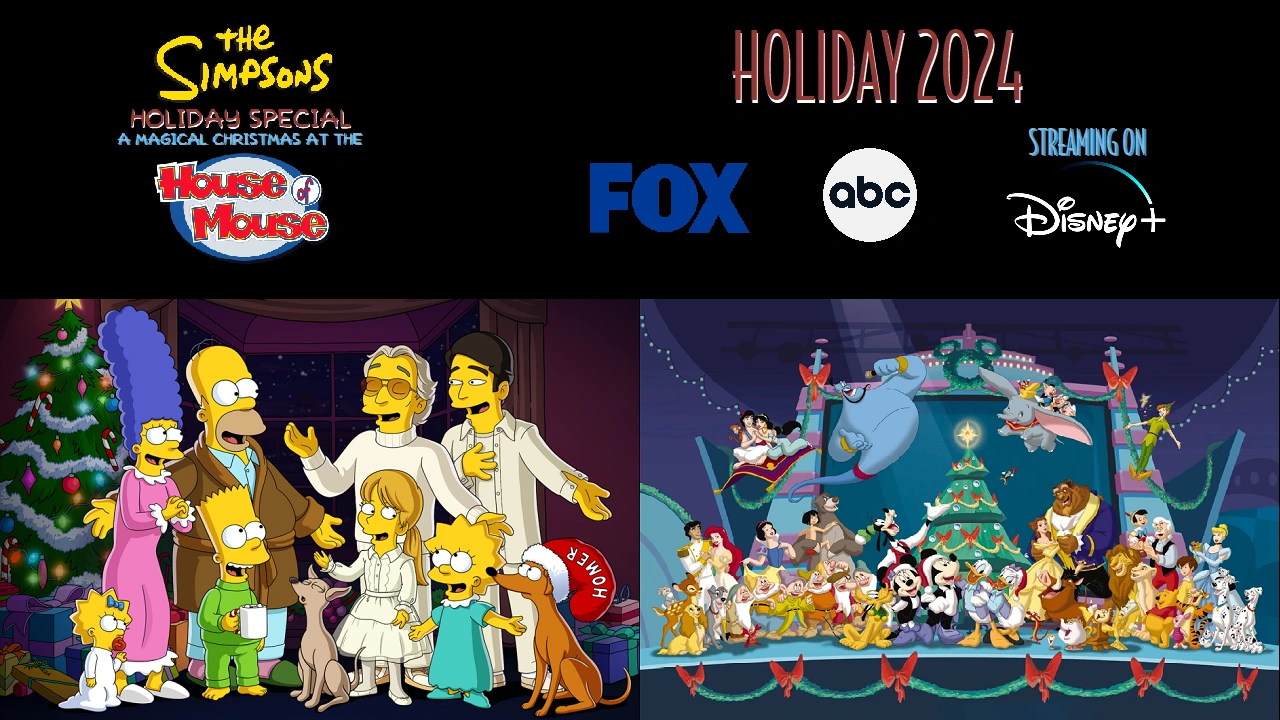 The Simpsons Holiday Special: A Magical Christmas at the House of Mouse: Teaser Poster🎅 ️☃️🦌🎄 ...