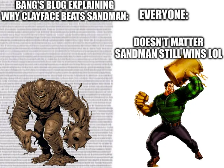 Clayface vs Sandman In a nutshell: | Fandom
