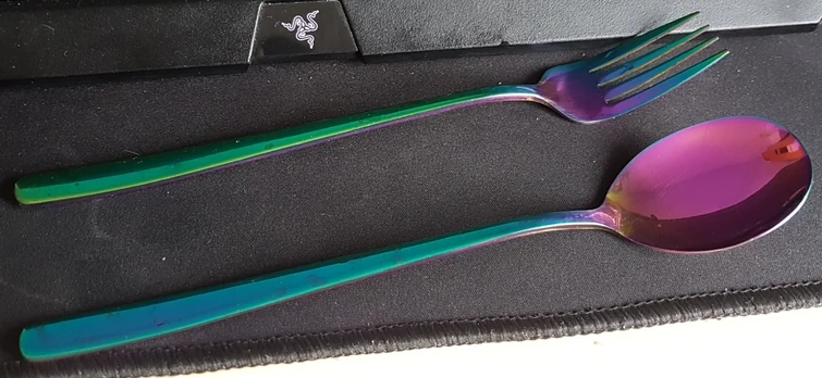 check out these cool-ass fork n spoon i got | Fandom