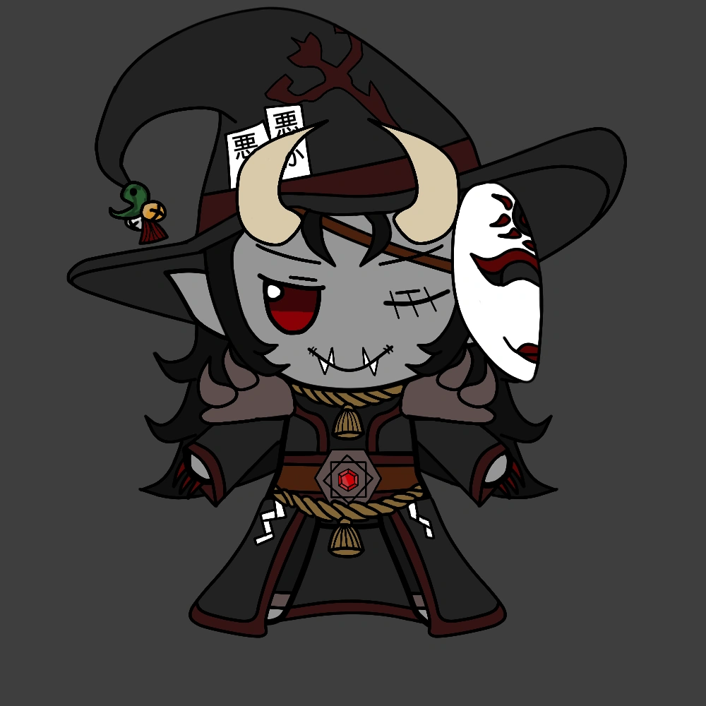 Fumo Macaron, the Horned Witch with badly explained lore by ChatGPT ...