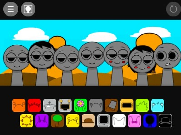 I'm making a Sprunki Fall mod, and here is the background and Polos ...