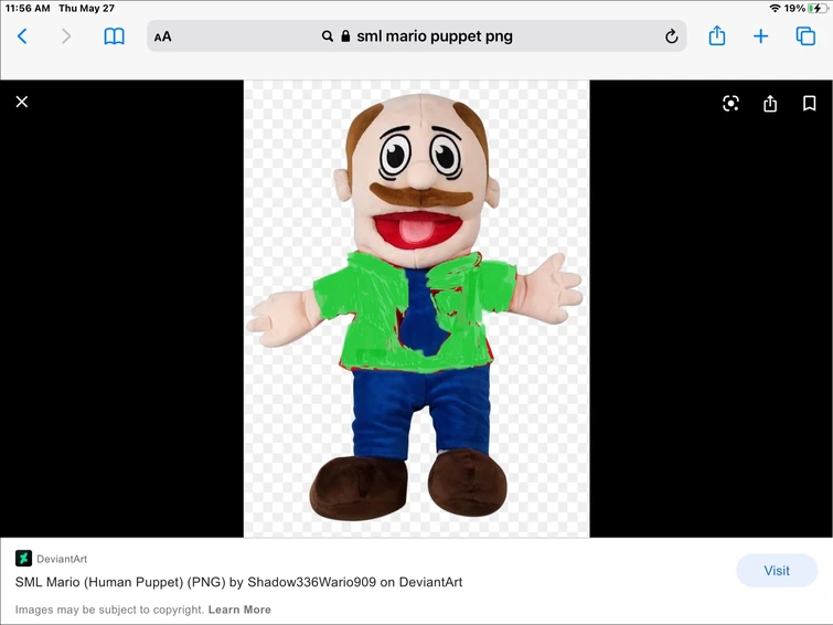 This is what the luigi puppet could look like. | Fandom