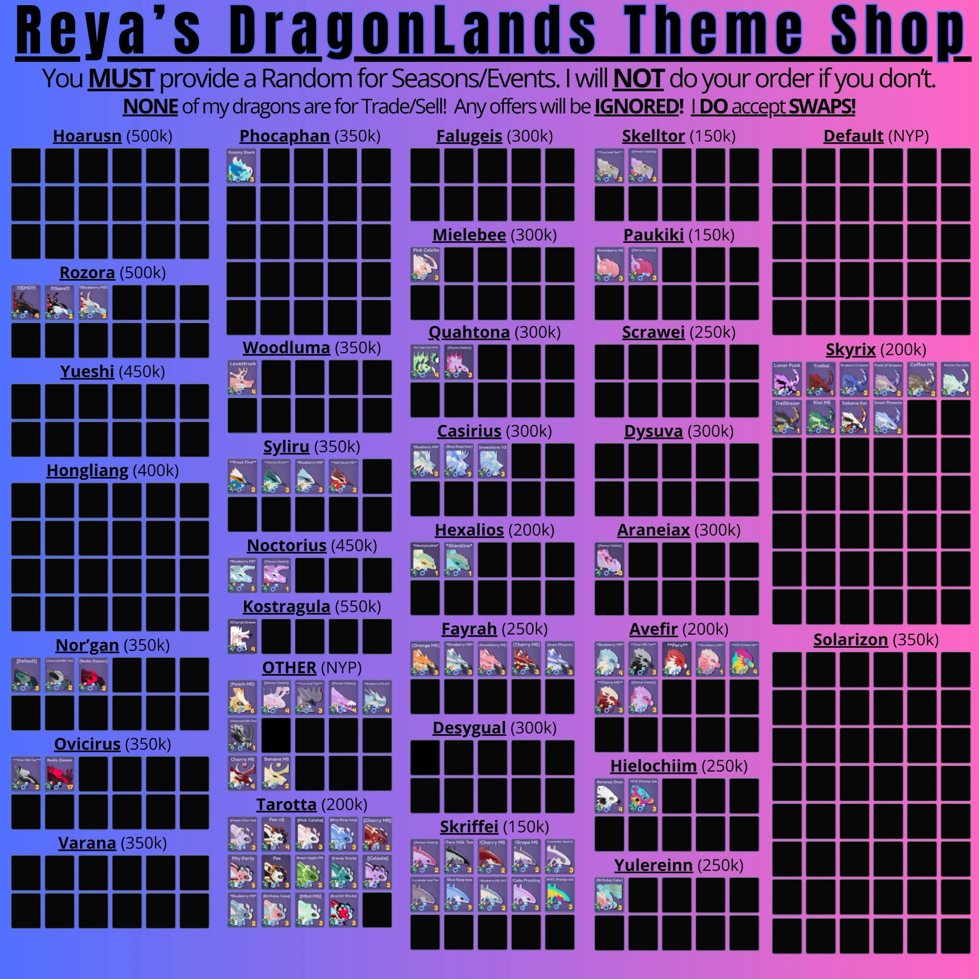 Buying Themed Event/Season Dragons! | Fandom