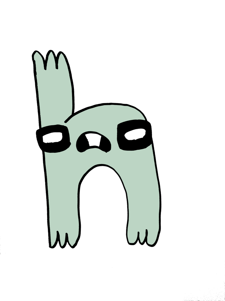 My drawing of lowercase H | Fandom