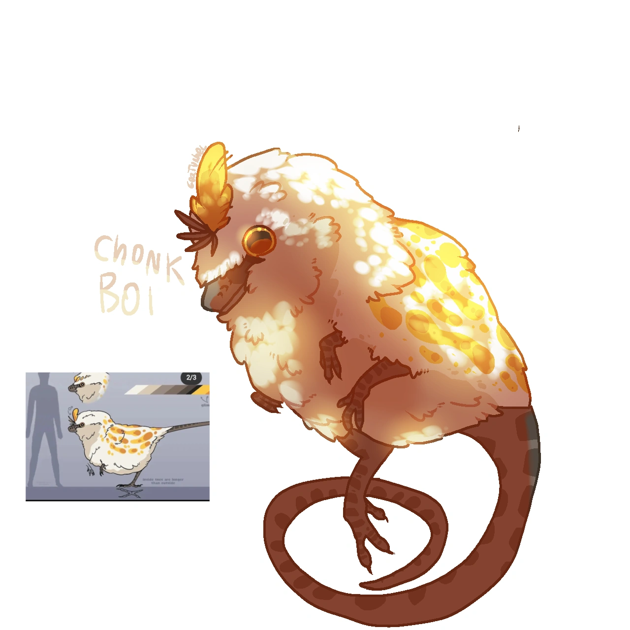 Fanart of a very fat birb... | Fandom