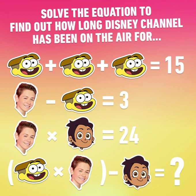 Disney Channel posted an equation featuring Dakota Lotus/Coop | Fandom