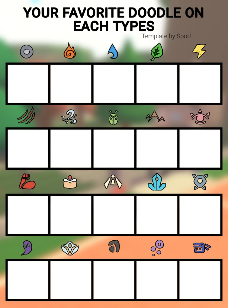 My Favorite Doodle of Each Types. (Yes, Types was intentional, read the ...