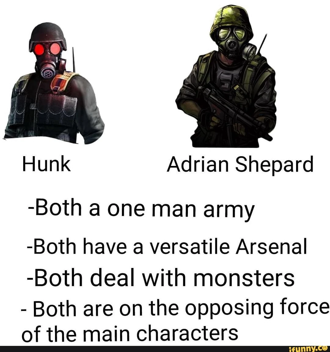 what do you think of this mu Adrian shepherd from half life vs hunk ...