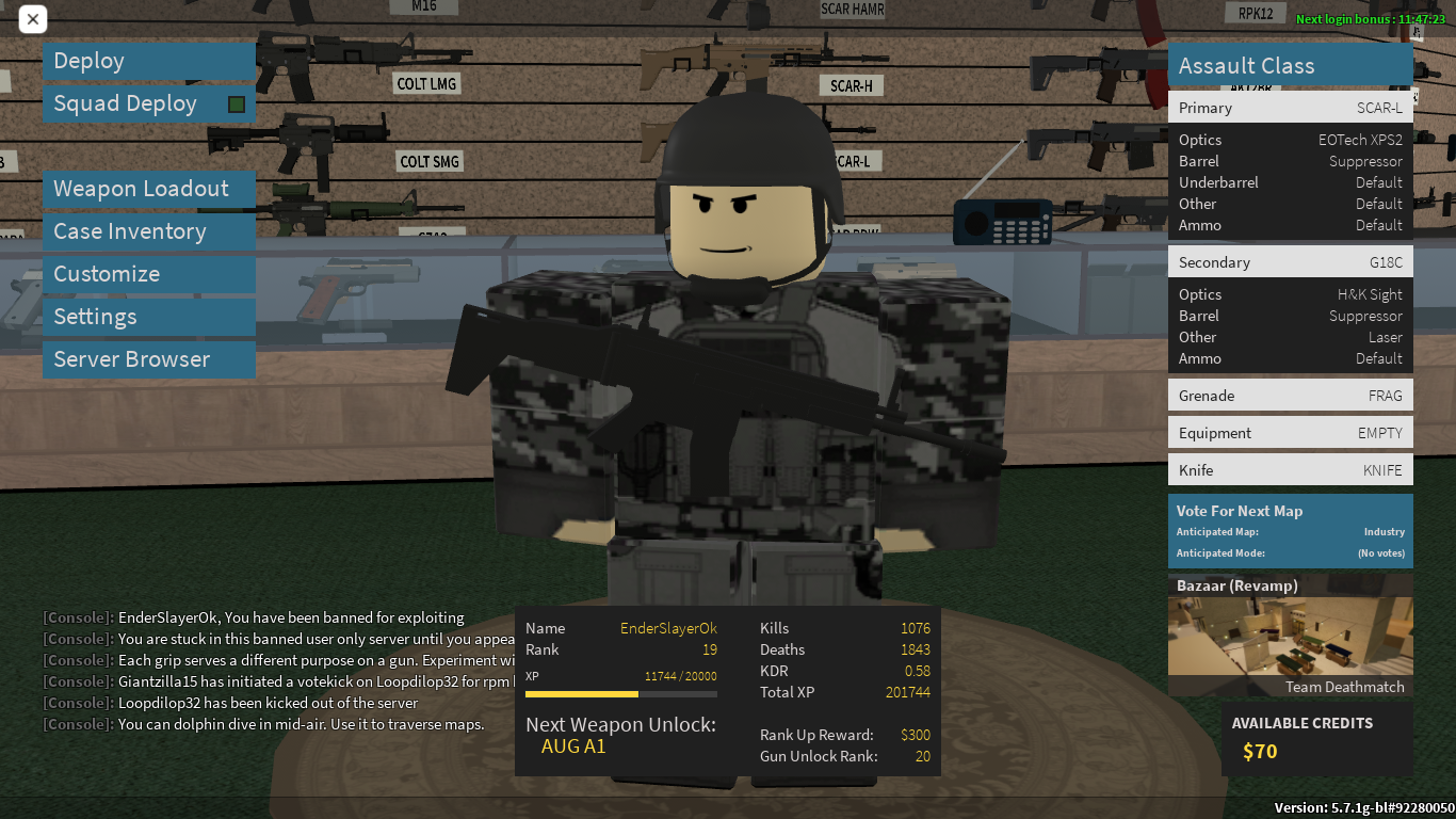 banned without a reason in phantom forces | Fandom