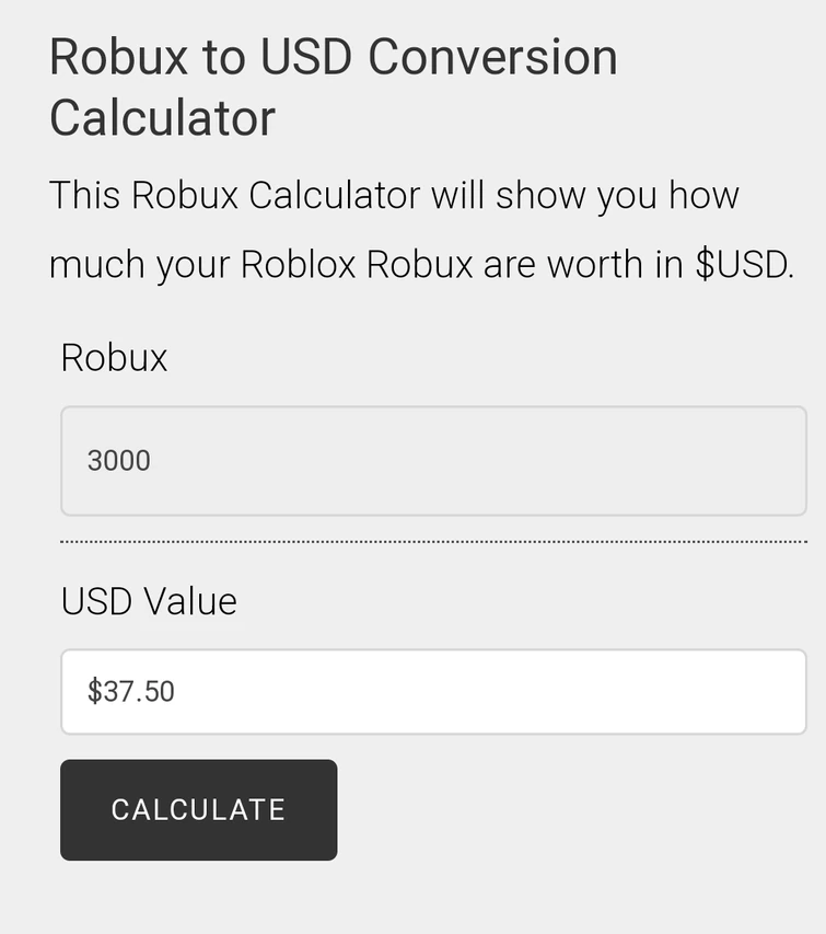How much money would 3k robux be | Fandom