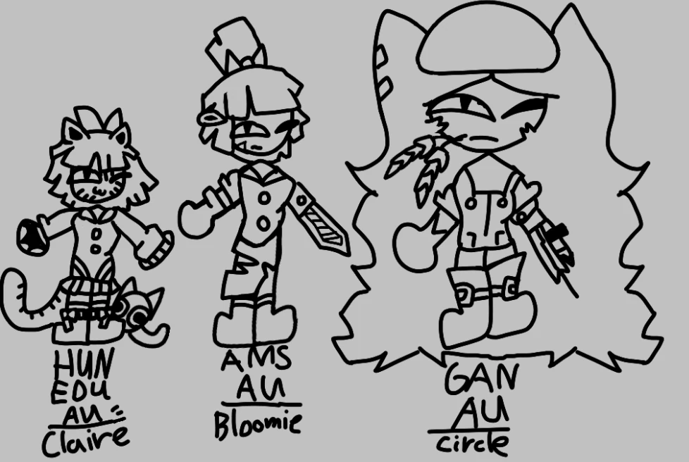 New concept art for all (3) au’s! | Fandom