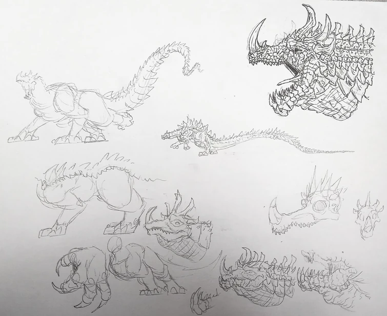 Anguirus Redesign W.I.P. (Part 1) | Fandom