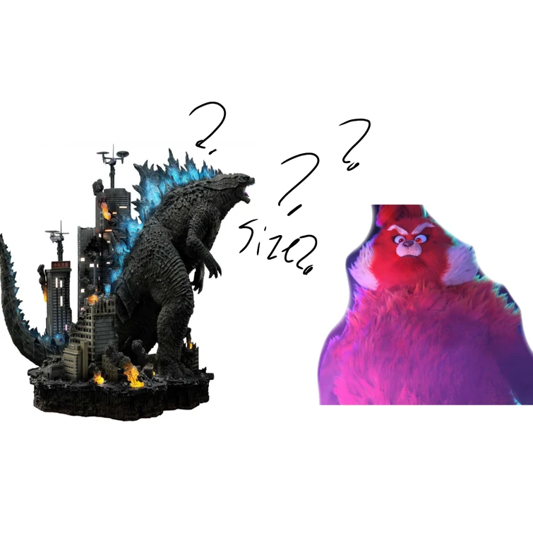 How big is Godzilla Between Ming Lee | Fandom