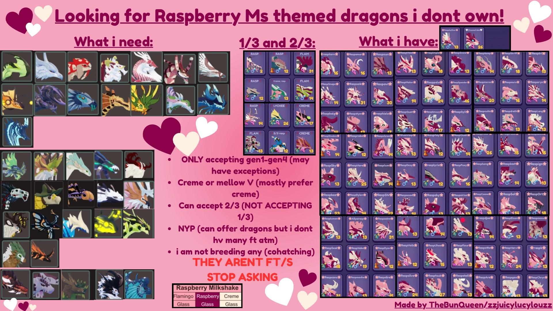 🤍🌸Lf raspberry milkshake themed dragons i dont own!🌸🤍 | Fandom