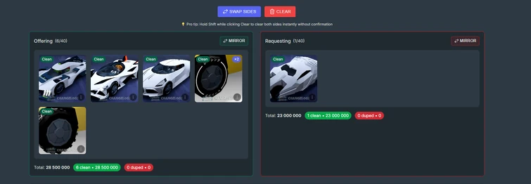 not to post wfl but this is basically all my inv value, im on the left side | Fandom