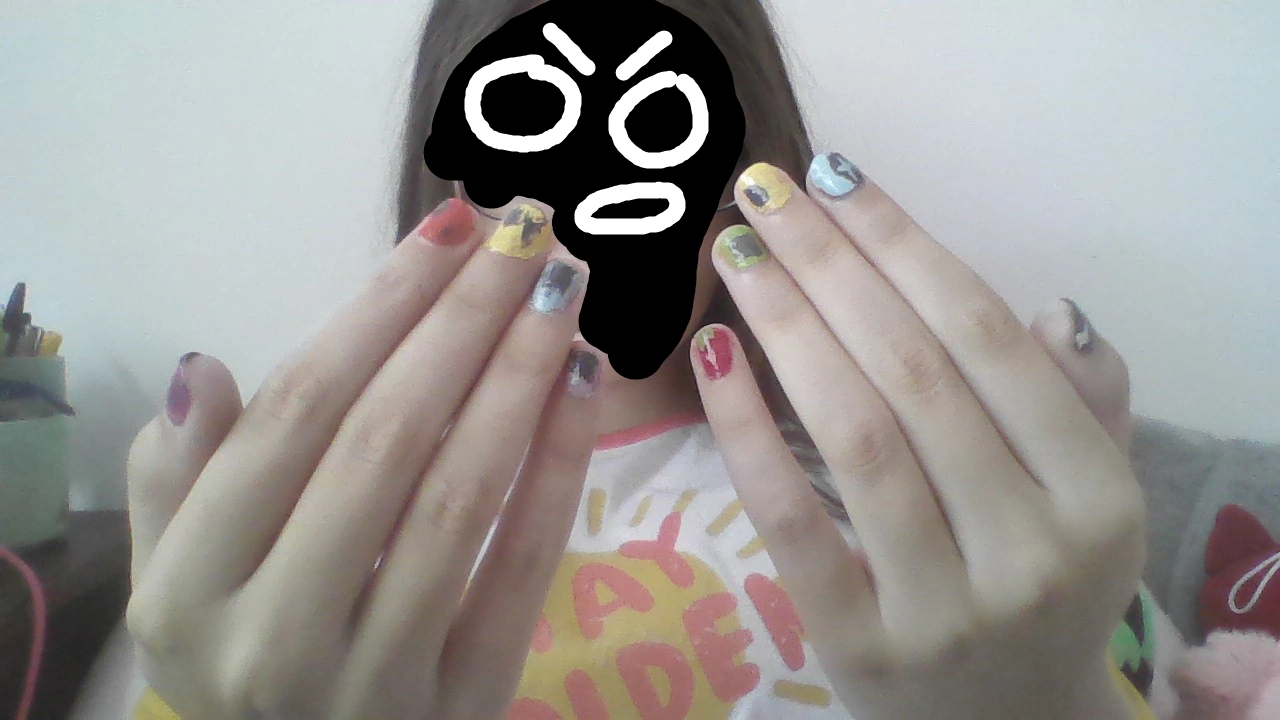 i painted my nails :> | Fandom