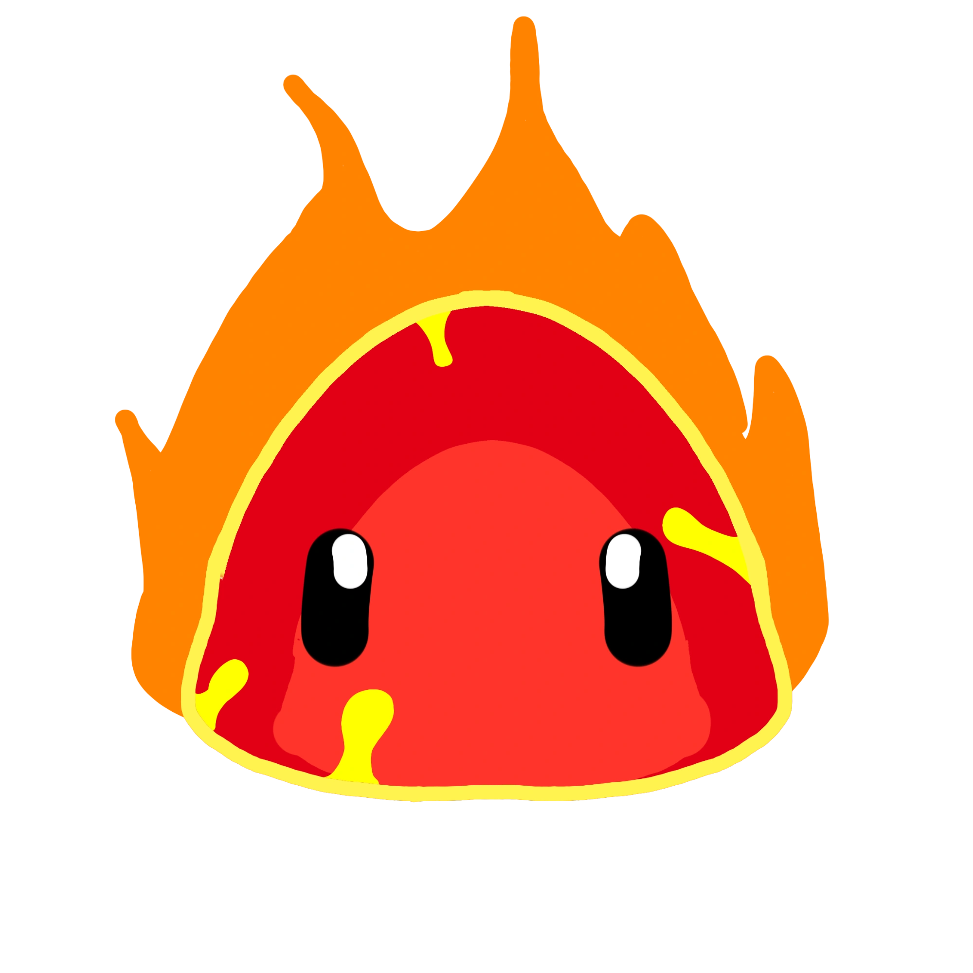 I just wanted to draw a random slime, so I chose the Fire slime | Fandom