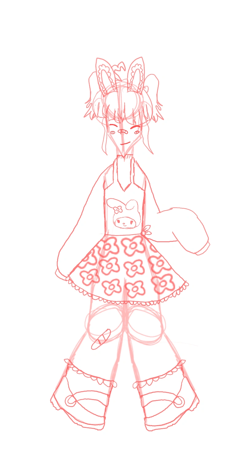 Drawing characters based on aesthetics [Day 3, part 1/3.5, stage ...